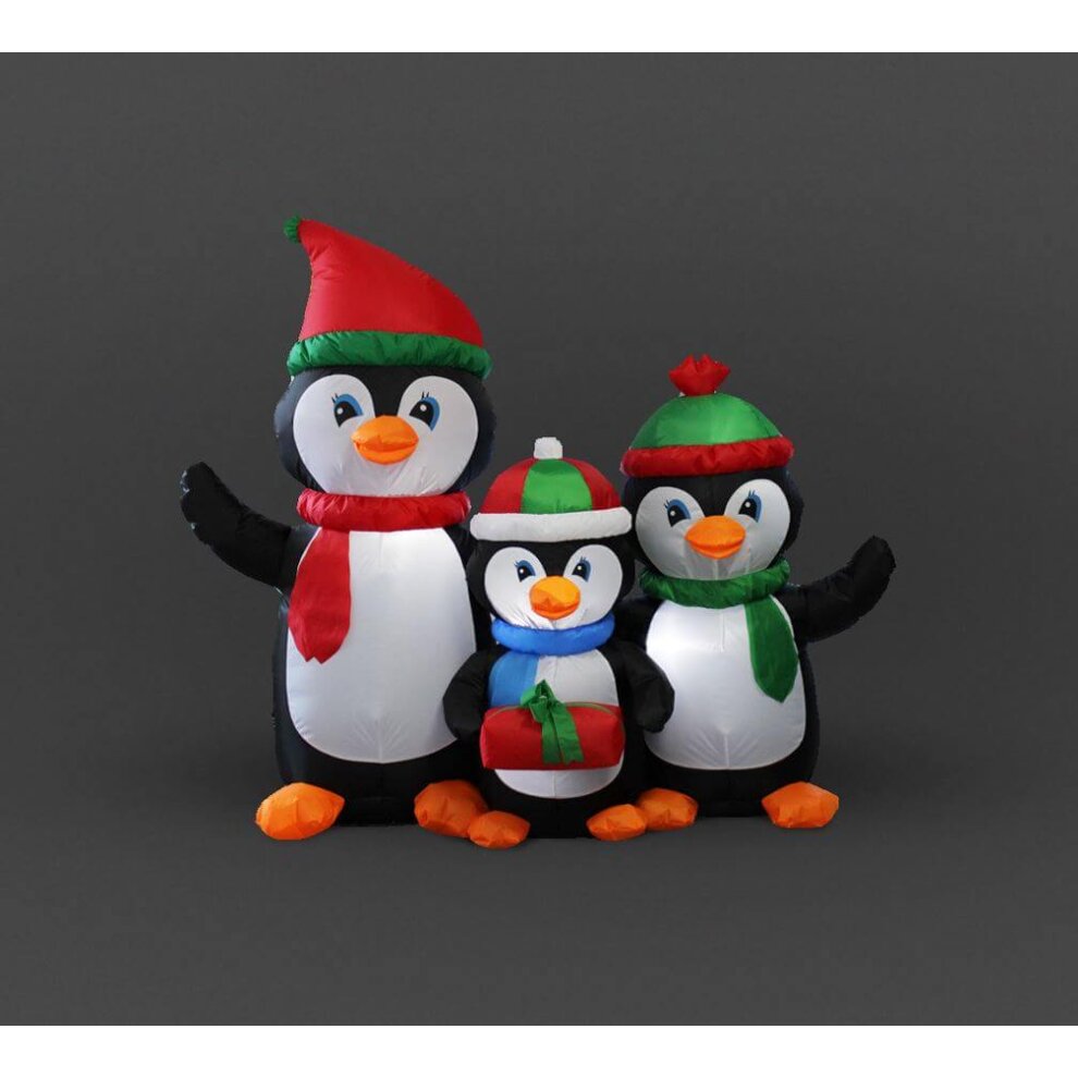 1.5m Inflatable Penguin Family Bespoke Blooms By Maybury